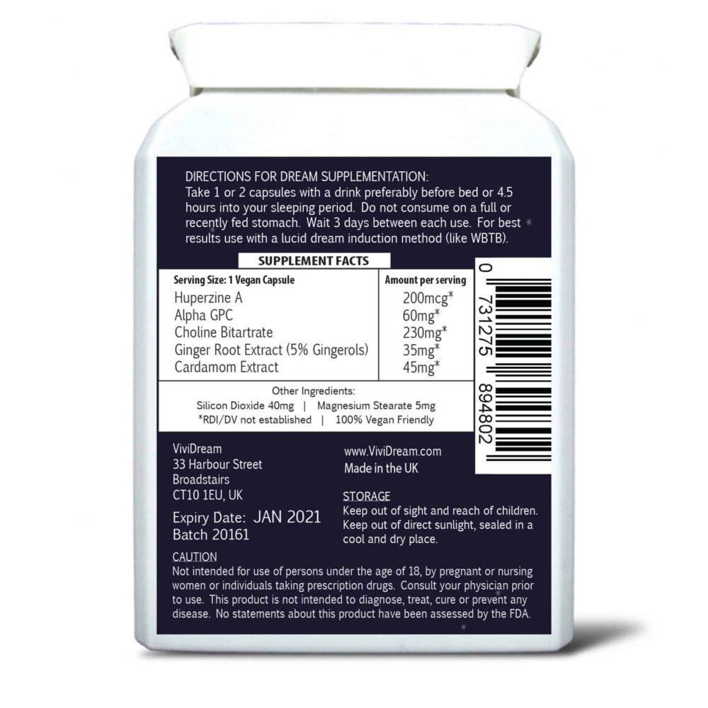 LucidEsc | Lucid Dreaming Supplement Pills (Huperzine A + Alpha GPC ...